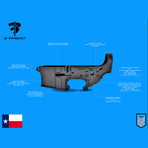 Black Rifle Company Law-1 “m-16” Fire Control Pocket Stripped Lower ...